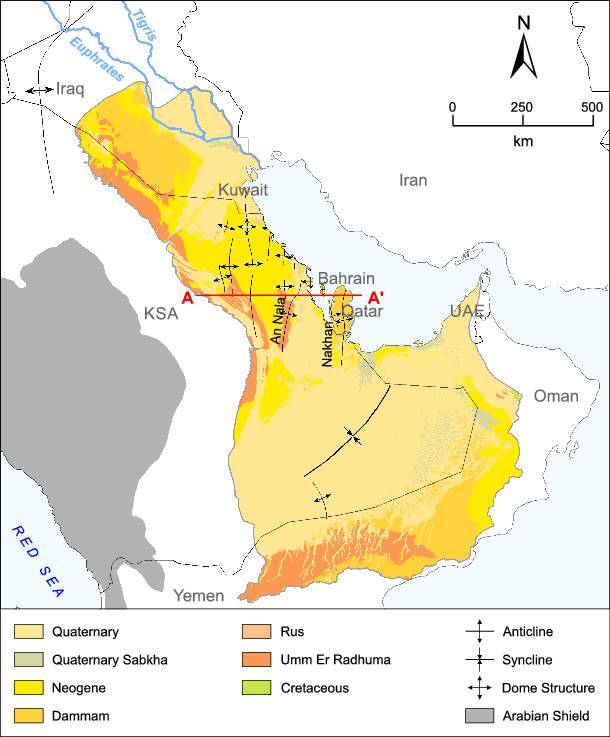 Hydrogeology of the Umm Er Radhuma Aquifer (Arabian peninsula ...