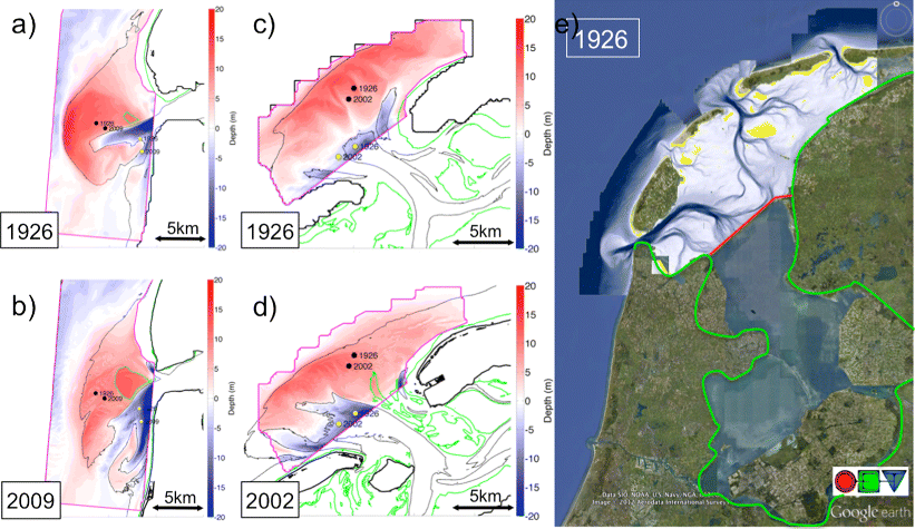 Influence of the back-barrier basin length on the geometry of ebb-tidal ...
