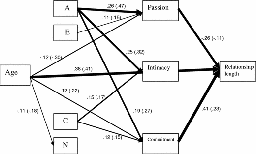 The Relationship Between Dimensions of Love, Personality, and ...