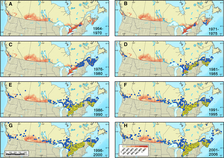 Climate suitability and management of the gypsy moth invasion into ...