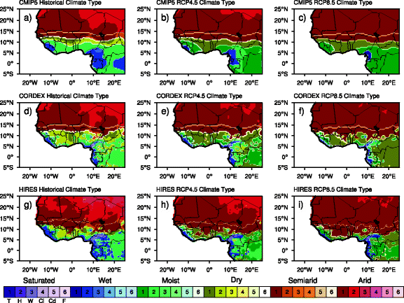 Projected robust shift of climate zones over West Africa in response to ...