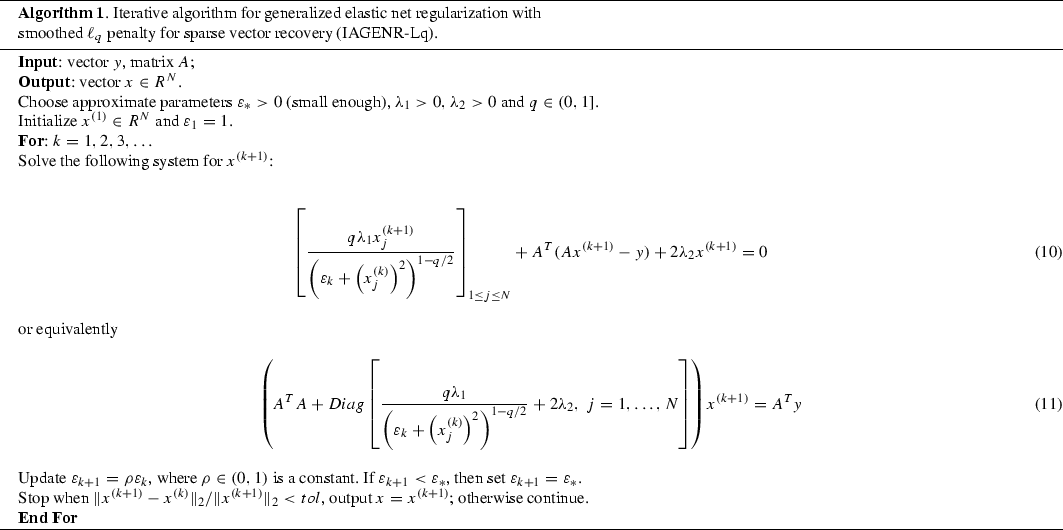 A generalized elastic net regularization with smoothed [equation ...