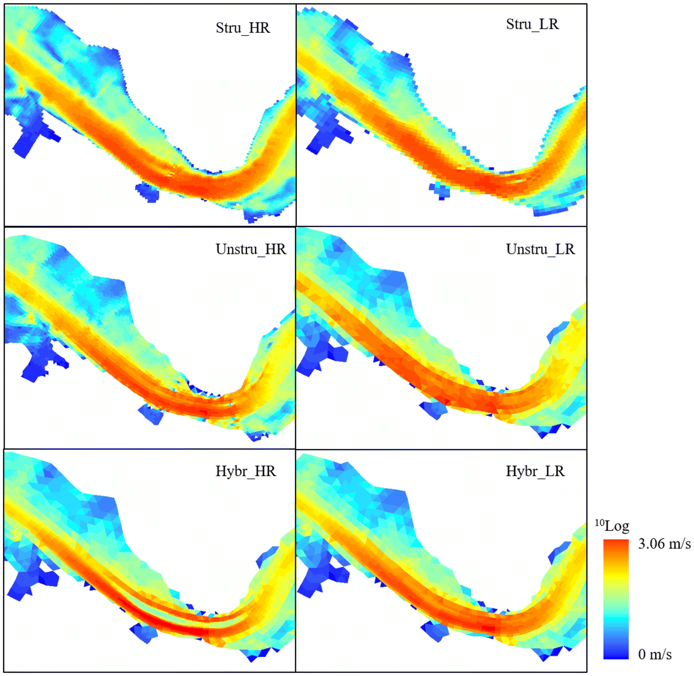 The influence of grid shape and grid size on hydraulic river modelling ...