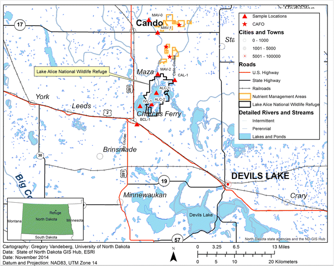 Spatial assessment of water quality in the vicinity of Lake Alice ...