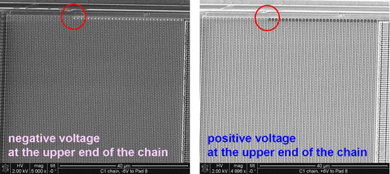 Failure localization with active and passive voltage contrast in FIB ...