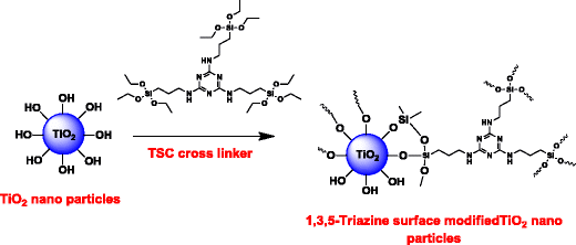 Surface modification of TiO2 nanoparticles with 1,3,5-triazine based ...