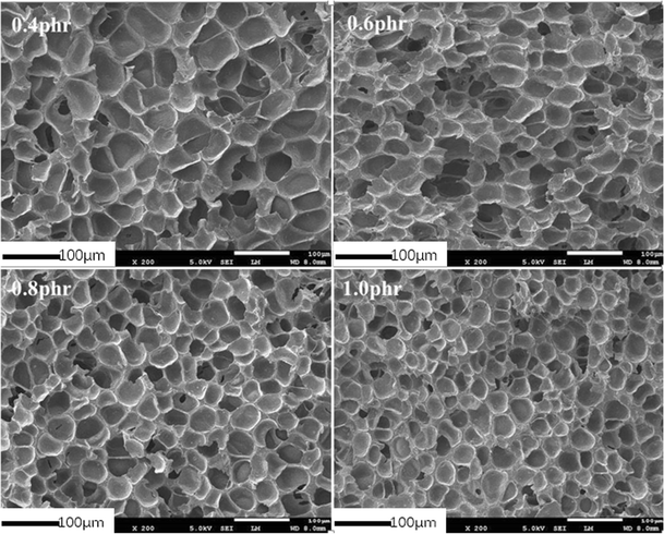 Microcellular chlorinated polyethylene (CM) rubber foam by using N2 as ...