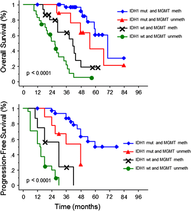 IDH1 mutation and MGMT methylation status predict survival in patients with anaplastic ...