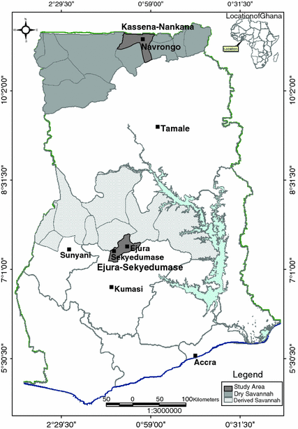 Population and agriculture in the dry and derived savannah zones of ...