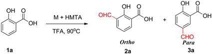 Synthesis of salicylaldehydes from phenols via copper-mediated duff ...