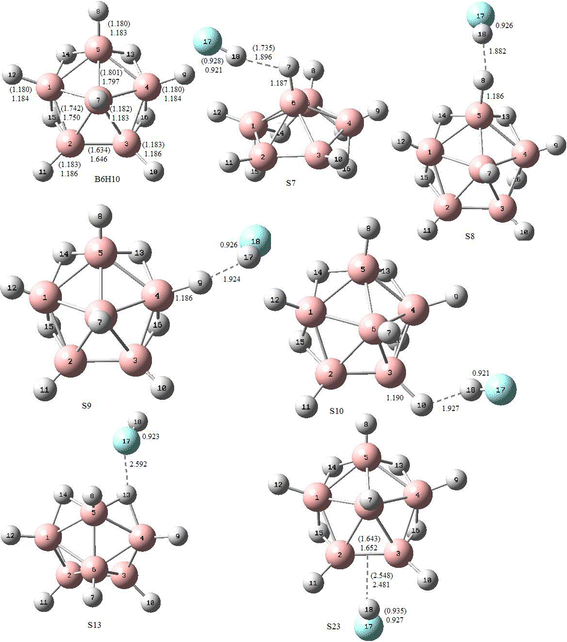 Theoretical study of hydrogen and dihydrogen bond interaction of B6H10 ...
