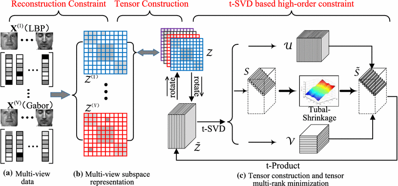 On Unifying Multi View Self Representations For Clustering By Tensor Multi Rank Minimization