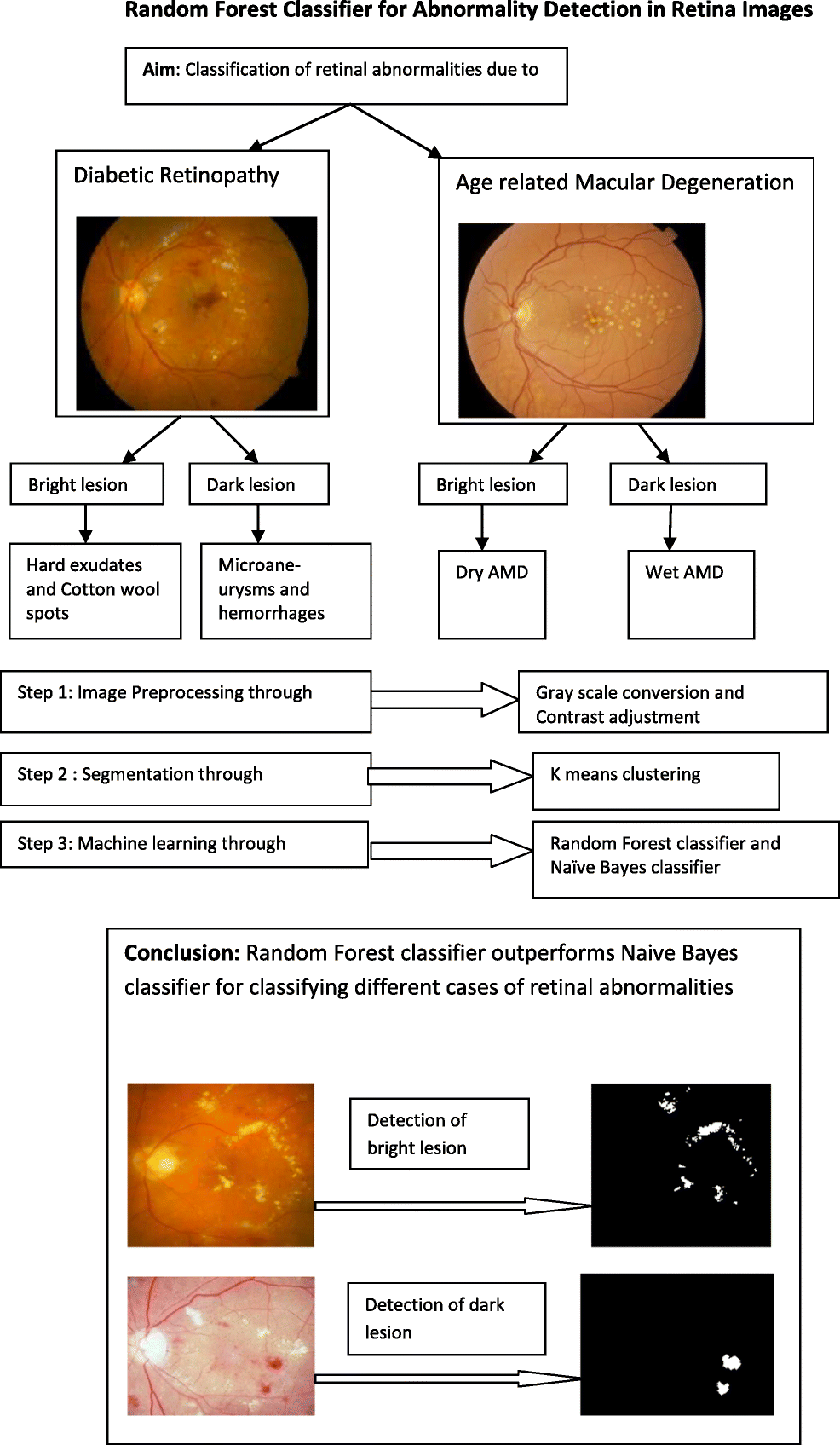 A Random Forest classifier-based approach in the detection of abnormalities in the retina ...