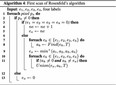 Light speed labeling: efficient connected component labeling on RISC ...