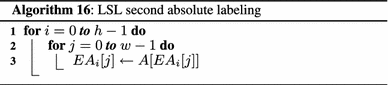Light speed labeling: efficient connected component labeling on RISC ...