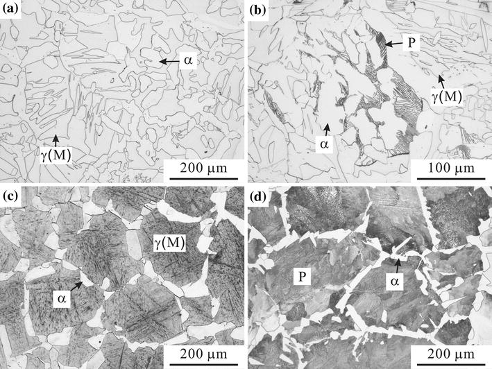 Volume Fractions of Proeutectoid Ferrite/Pearlite and Their Dependence ...
