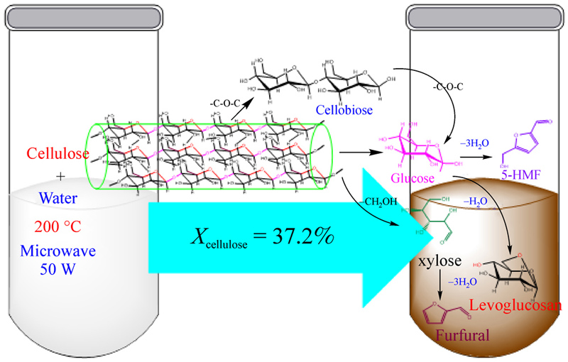 Microwave-assisted catalyst-free hydrolysis of fibrous cellulose for ...