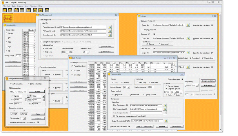 DrinC: a software for drought analysis based on drought indices | SpringerLink