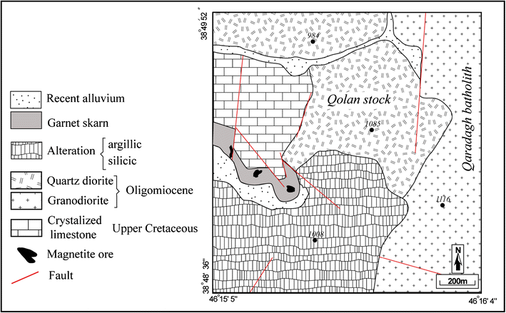 Mineralogy and metasomatic evolution of the Mianeh iron skarn deposit ...