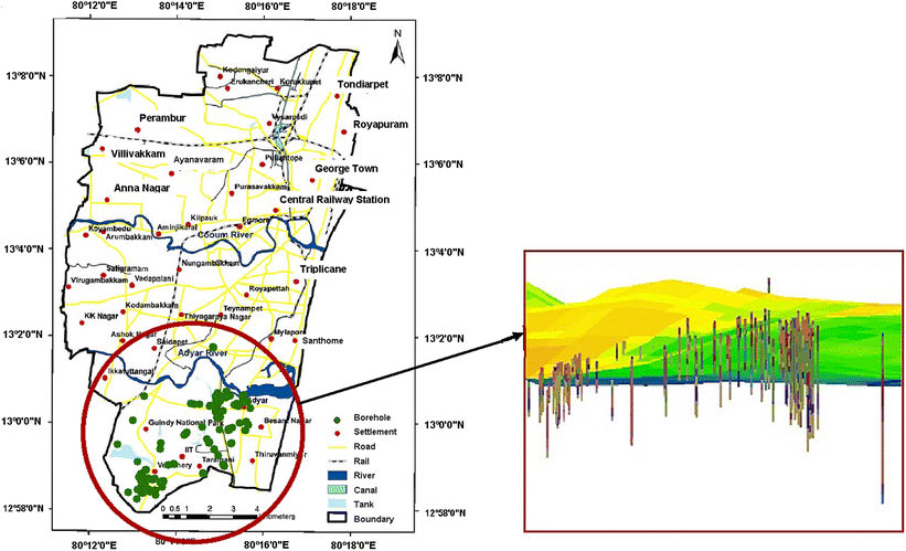 An integrated geotechnical database and GIS for 3D subsurface modelling: Application to Chennai ...