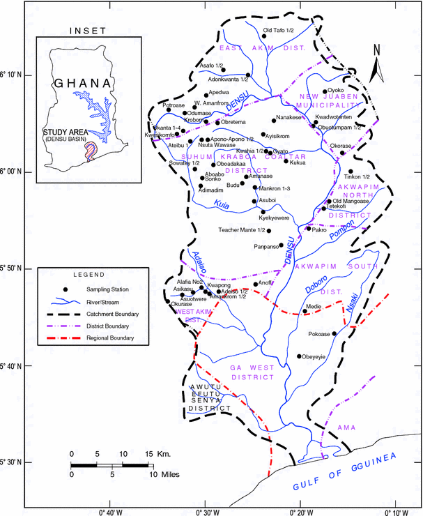 Physico-chemical quality of boreholes in Densu Basin of Ghana ...