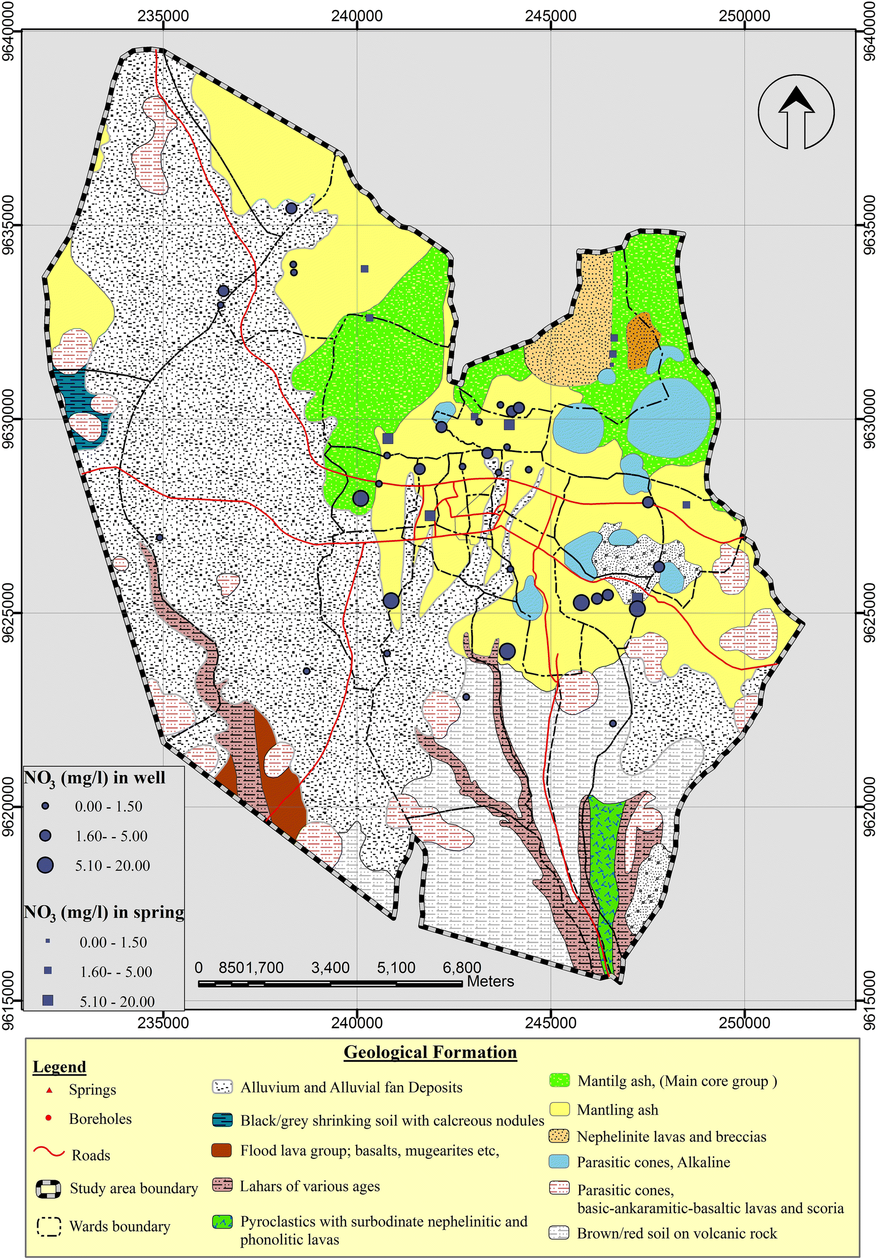 Hydrogeochemical characteristics and spatial distribution of ...