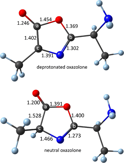 Spectroscopic Evidence for an Oxazolone Structure in Anionic b-Type ...