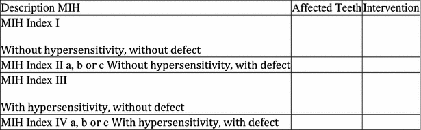 The Würzburg MIH concept: the MIH treatment need index (MIH TNI ...