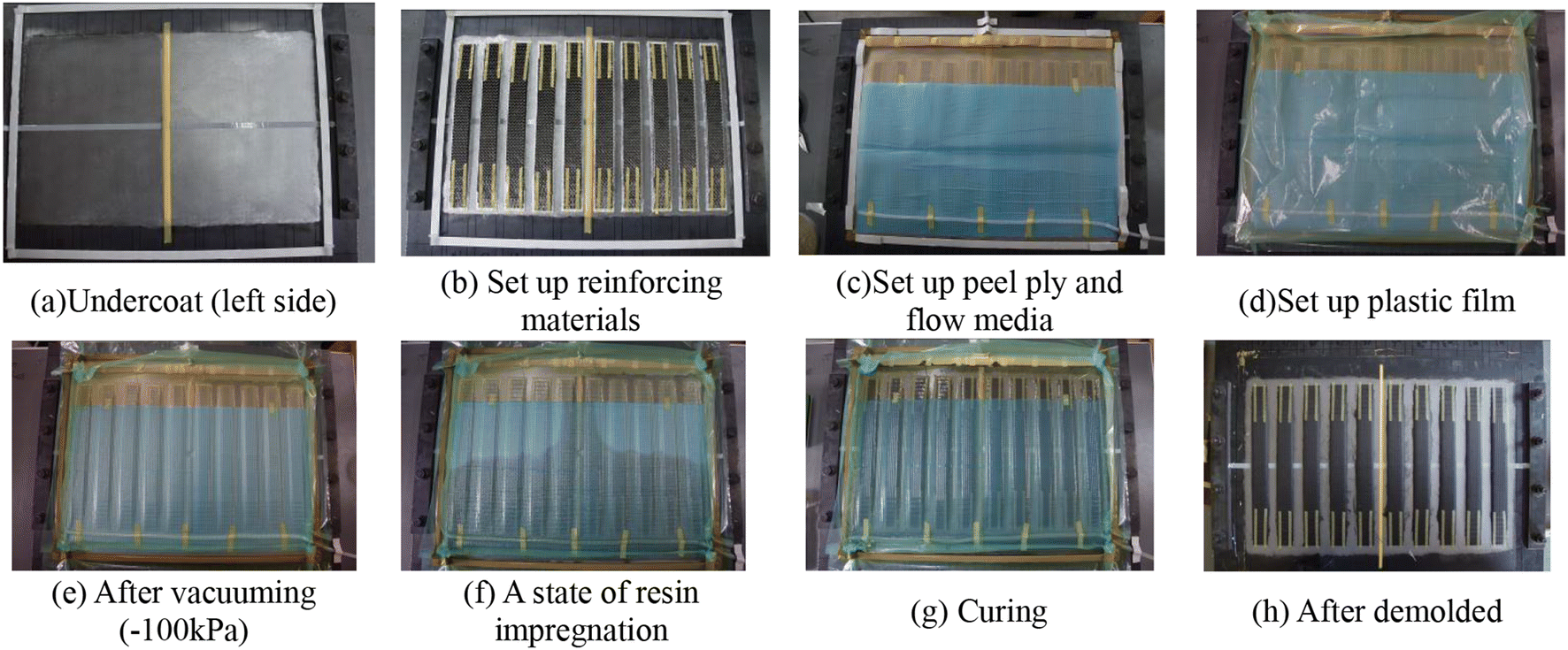 Mechanical behavior of CFRP on steel surface molded and bonded by vacuum-assisted resin transfer ...