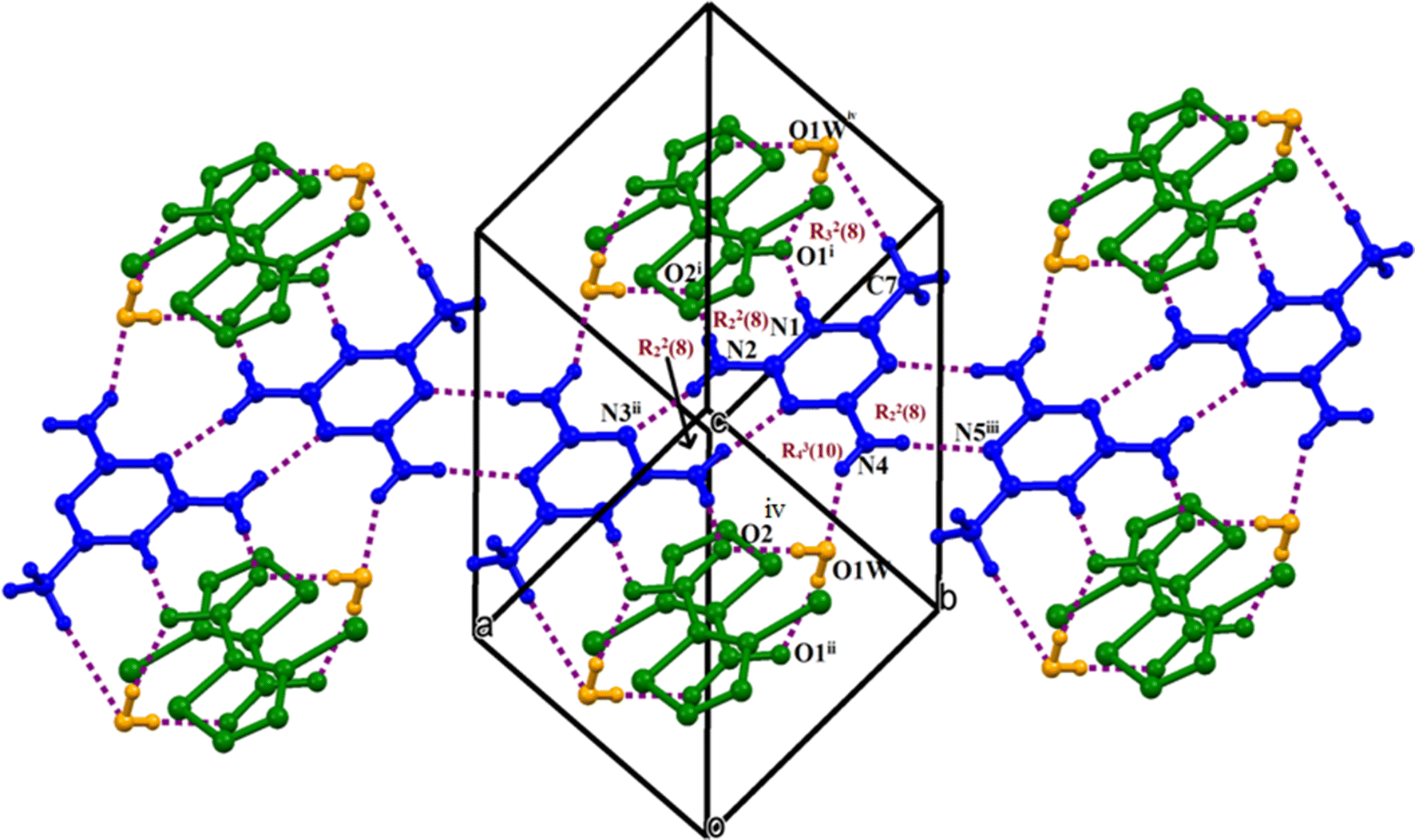 Crystal structures of salts and cocrystal of 1,3,5-triazine derivatives ...