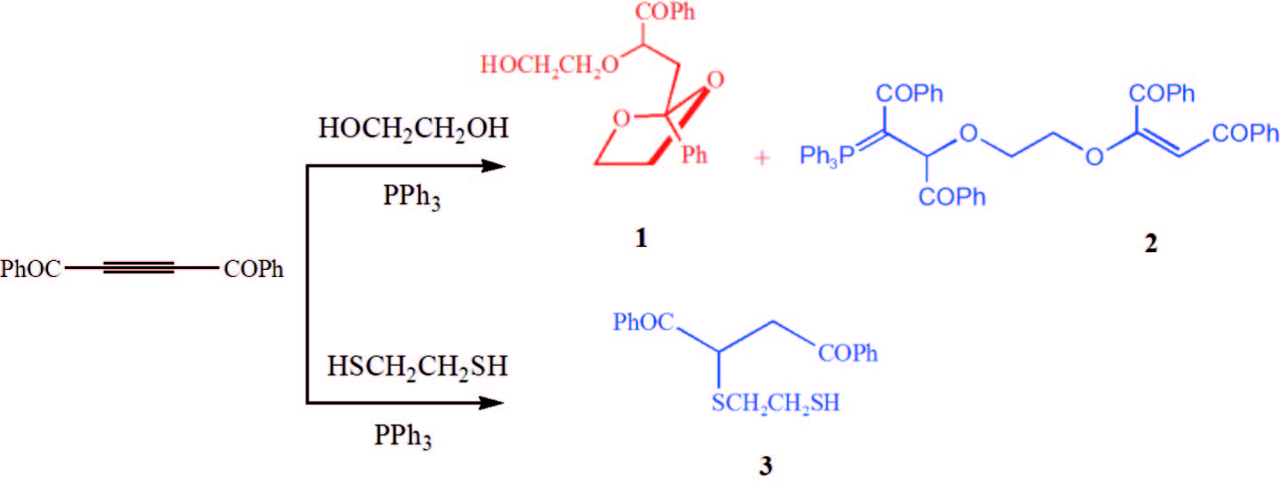 On the PPh3 catalyzed reaction between dibenzoylacetylene and vicinal ...