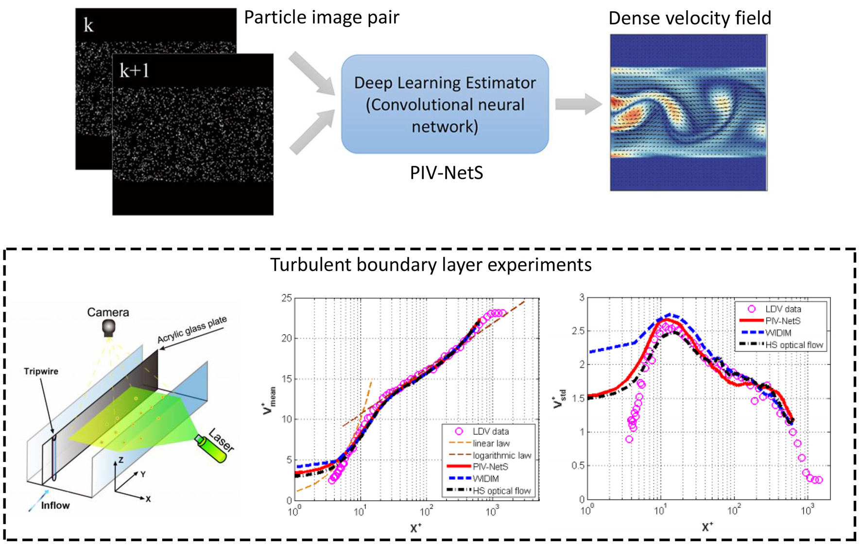 Dense motion estimation of particle images via a convolutional neural ...