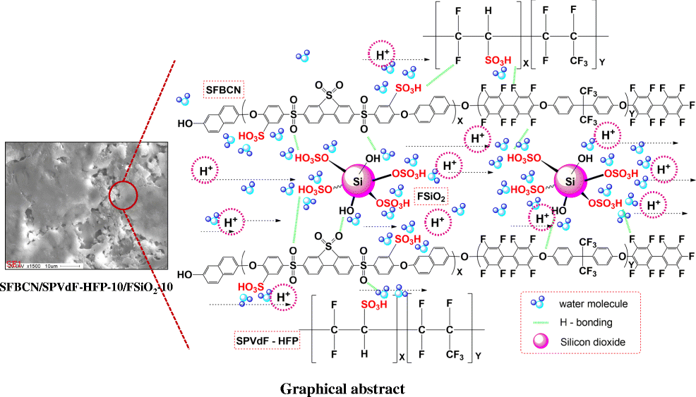 Sulfonated fluorinated block copolymer containing naphthalene unit ...