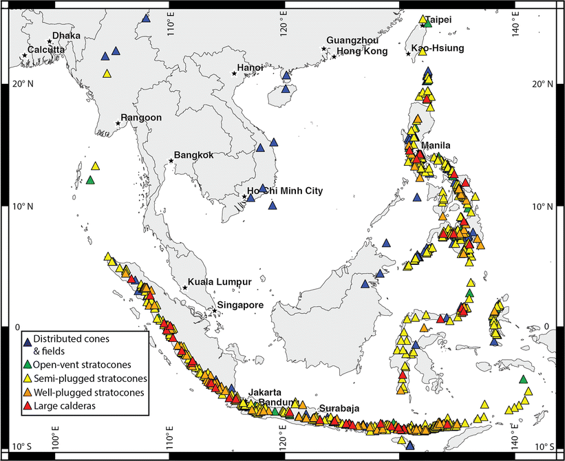 The frequency of explosive volcanic eruptions in Southeast Asia ...