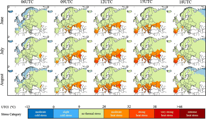 Assessing heat-related health risk in Europe via the Universal Thermal ...