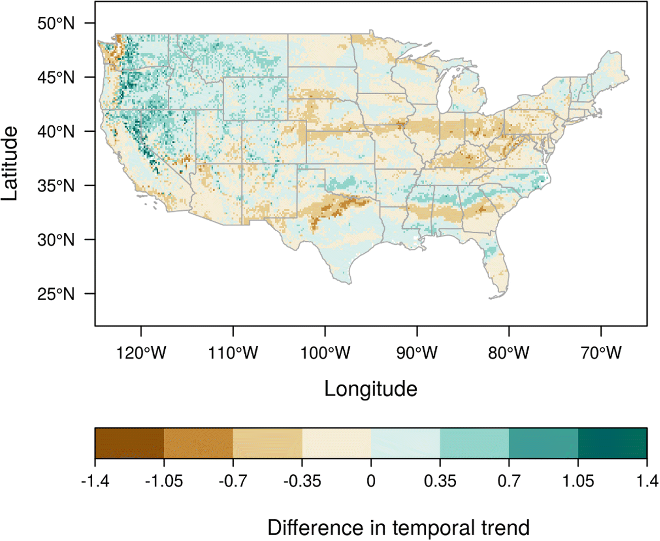 Exploring differences in spatial patterns and temporal trends of ...