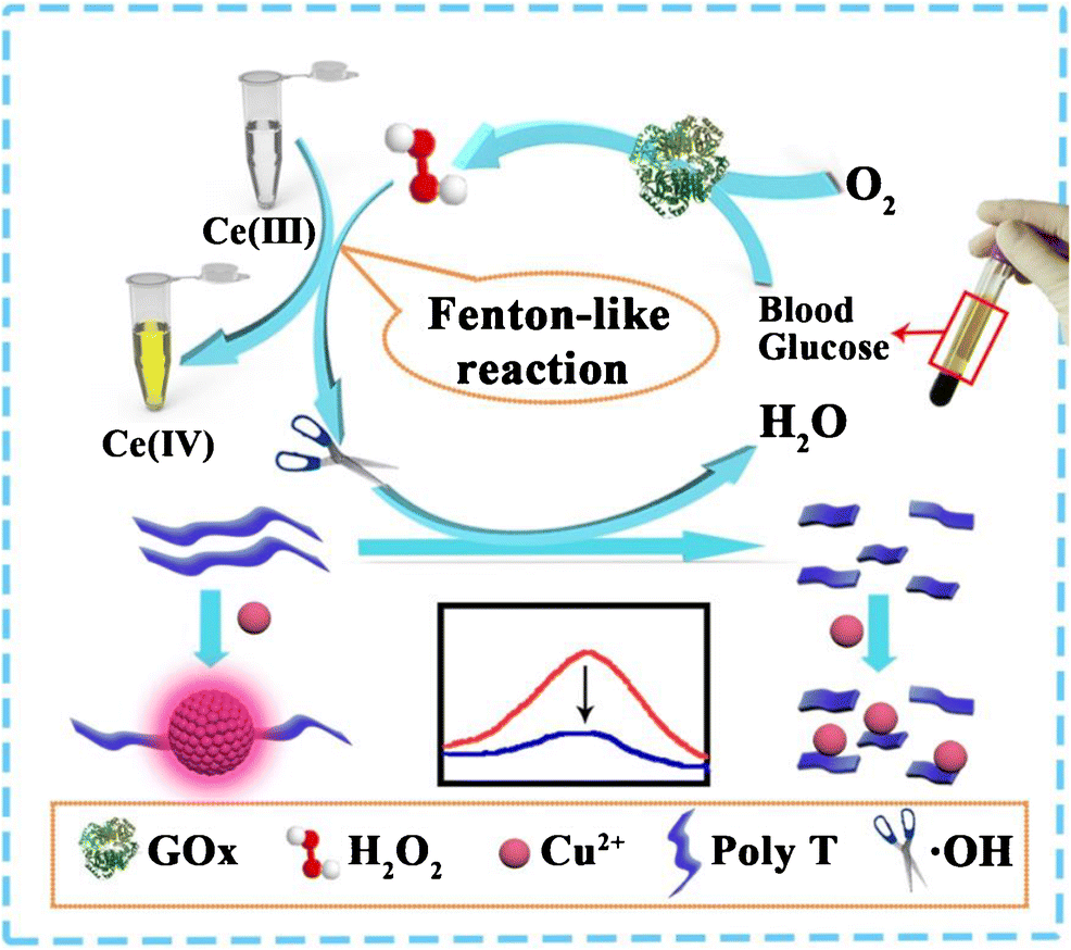 DNA-scaffold copper nanoclusters integrated into a cerium(III)-triggered Fenton-like reaction ...