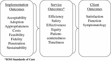 Outcomes for Implementation Research: Conceptual Distinctions ...