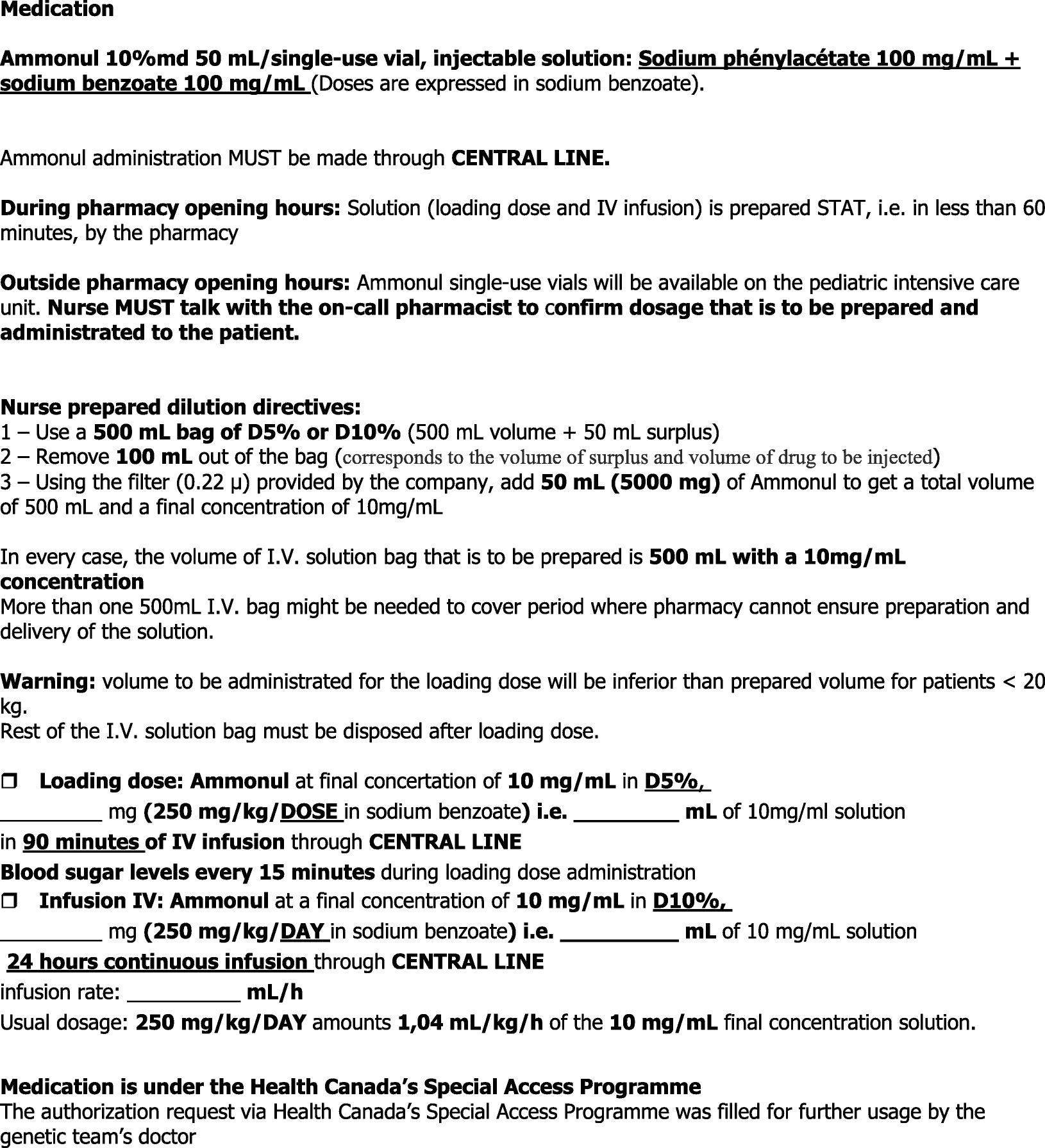 Influence of implementing a protocol for an intravenously administered ...