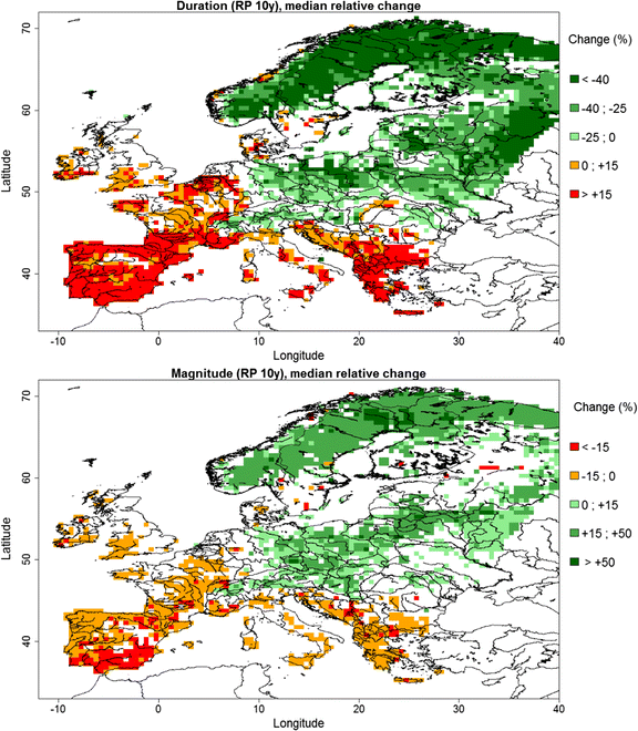 Projections of future floods and hydrological droughts in Europe under ...