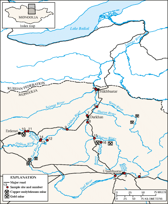 Environmental survey in the Tuul and Orkhon River basins of north ...
