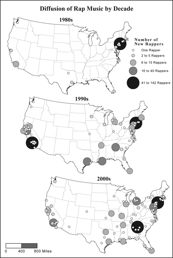 Geography of American rap: rap diffusion and rap centers | SpringerLink