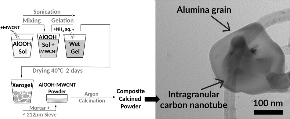 Intragranular carbon nanotubes in alumina-based composites for ...