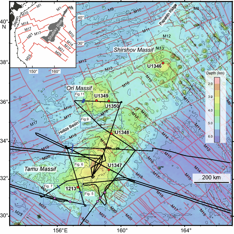 Morphology of Shatsky Rise oceanic plateau from high resolution ...