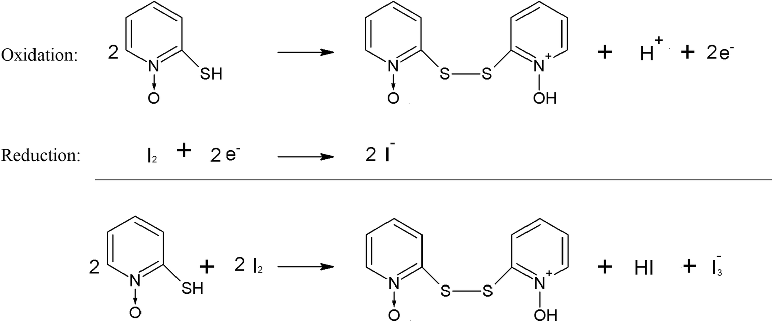 Oxidation of 2-mercaptopyridine N-oxide upon iodine agent: structural ...