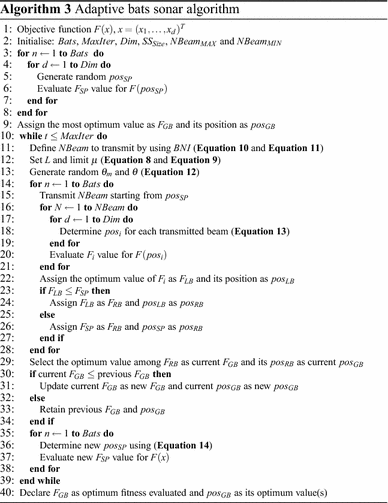 A new bats echolocation-based algorithm for single objective optimisation | SpringerLink