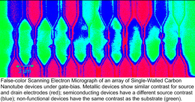 Imaging electronic structure of carbon nanotubes by voltage-contrast ...