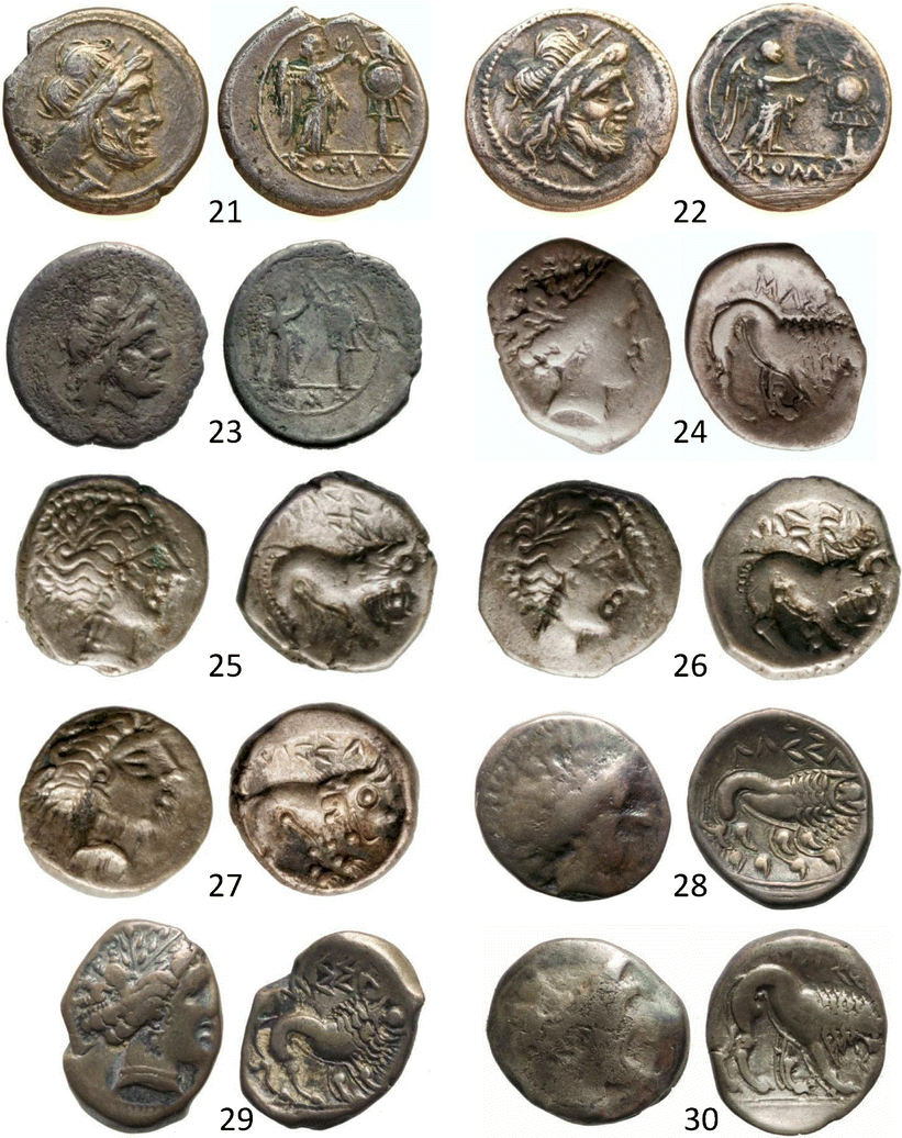 Average and core silver content of ancient-debased coins via neutron ...