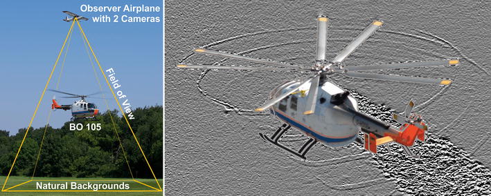 Airborne visualization of helicopter blade tip vortices | SpringerLink