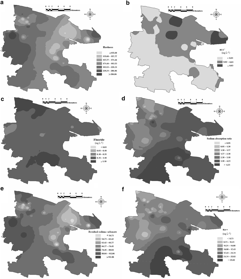 Spatial variability of groundwater quality of Sabour block, Bhagalpur ...